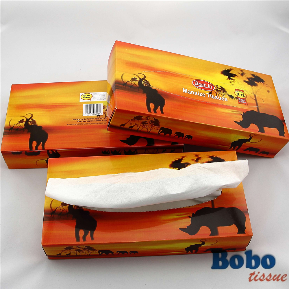 Mansize box tissue